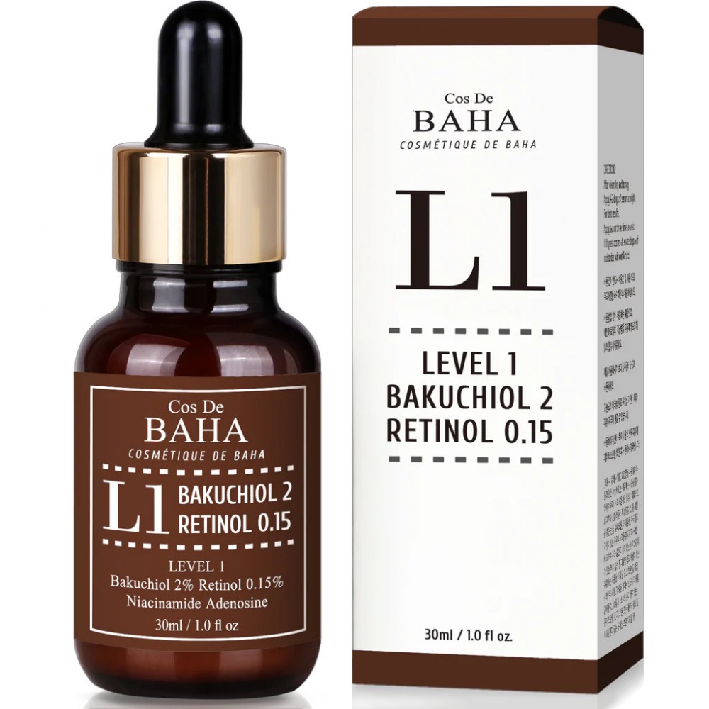 Cos De BAHA L1 Bakuchiol & Retinol Serum 30ml Антивікова сироватка з ...